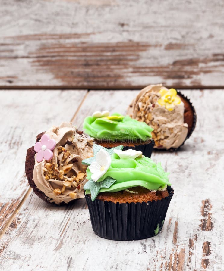 Rustic cupcakes stock photo. Image of cupcake, luxury - 29168994