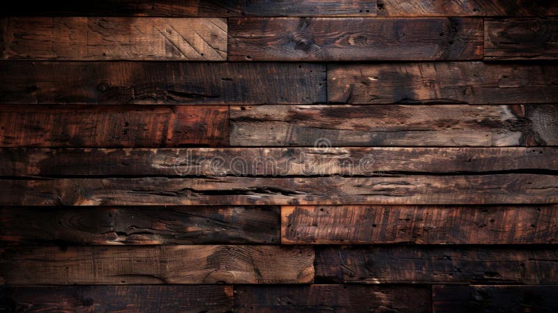 Rustic Dark Brown Wood Planks Texture Background Stock Image - Image of ...