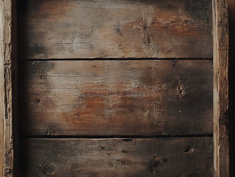 Rustic Dark Brown Wooden Crate Top View Stock Illustration ...