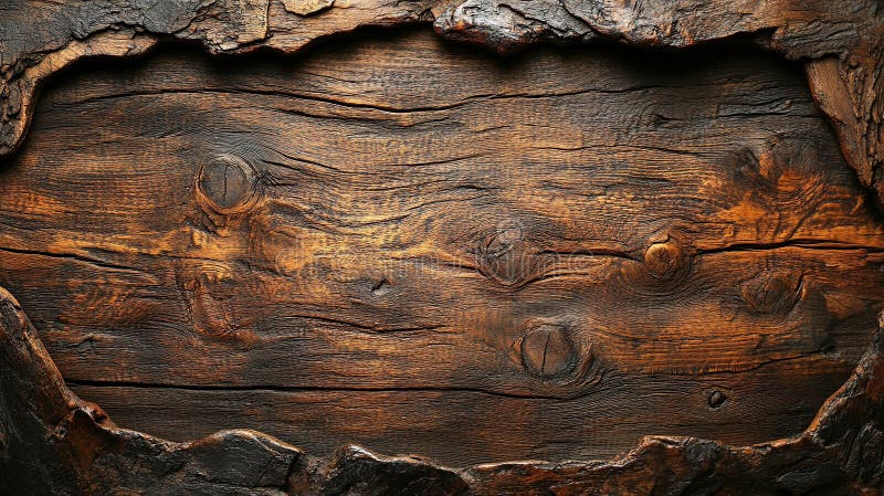 Rustic Dark Wood Texture Frame, Background Blur, Design Element Stock ...