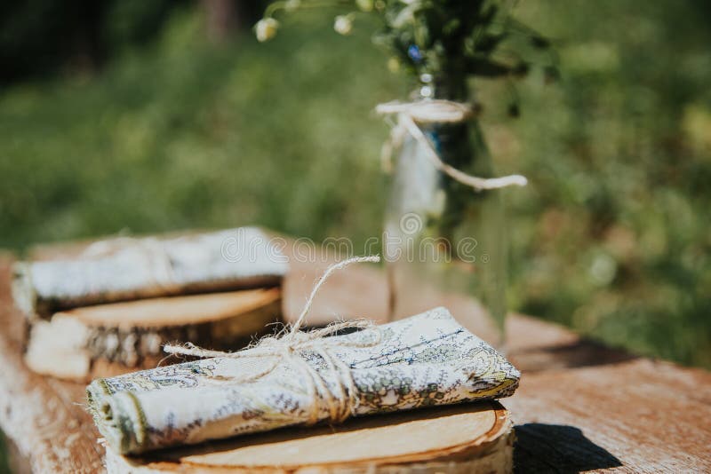 Rustic Decor. Forest Trees on the Background Stock Photo - Image of ...