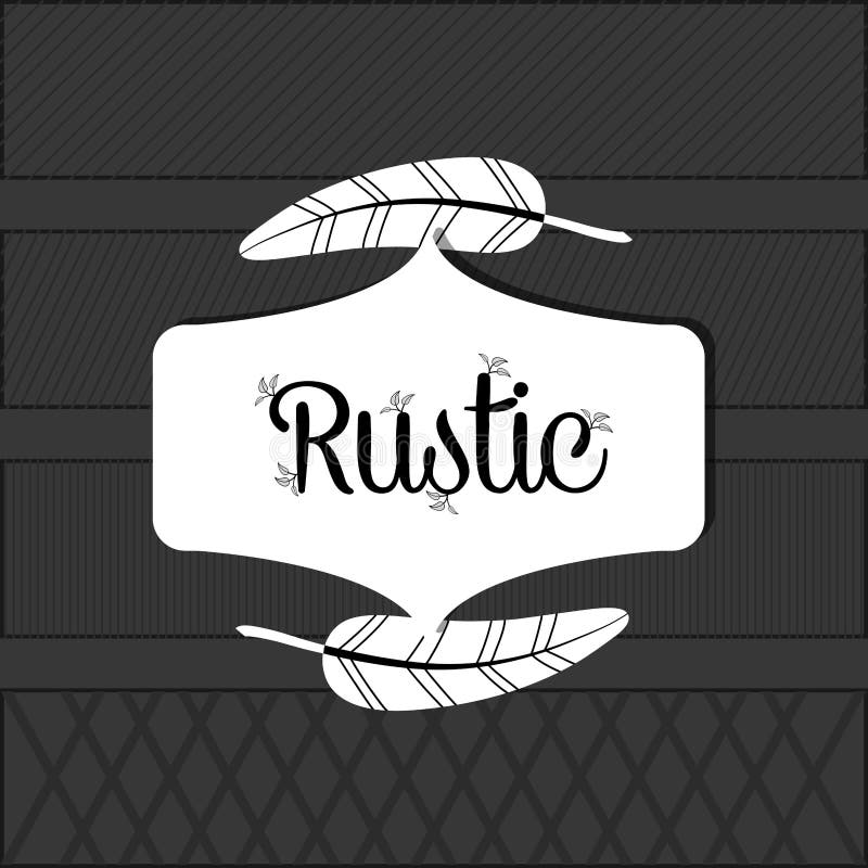 Rustic decorative style stock vector. Illustration of clip - 80276559