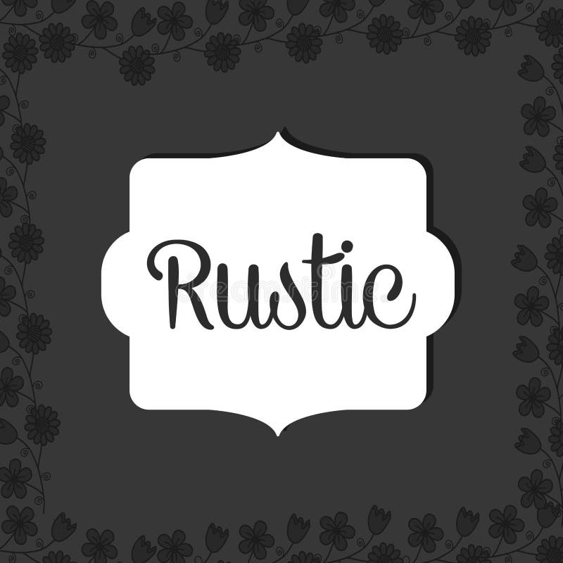 Rustic decorative style stock vector. Illustration of ornamental - 80276893