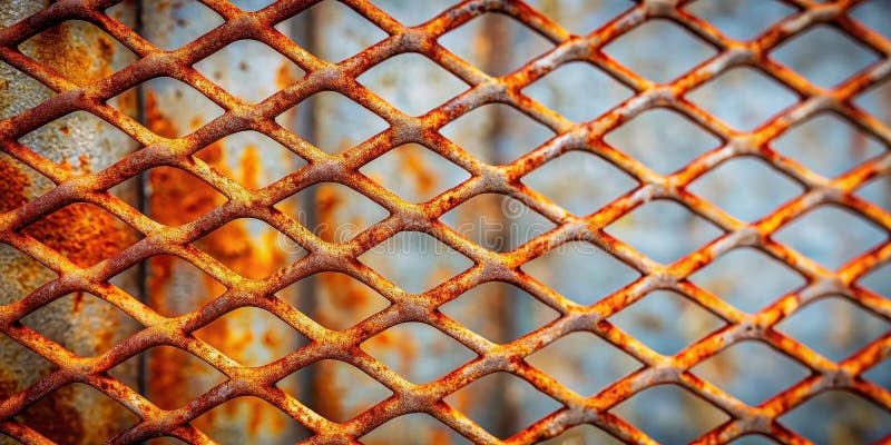 Rustic Diamond Patterned Metal Mesh with Oxidized Texture and Surface ...