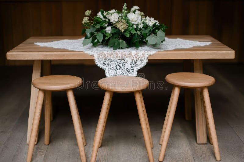 Rustic Dining Setting, Rustic Farm Table Elegantly Adorned with ...