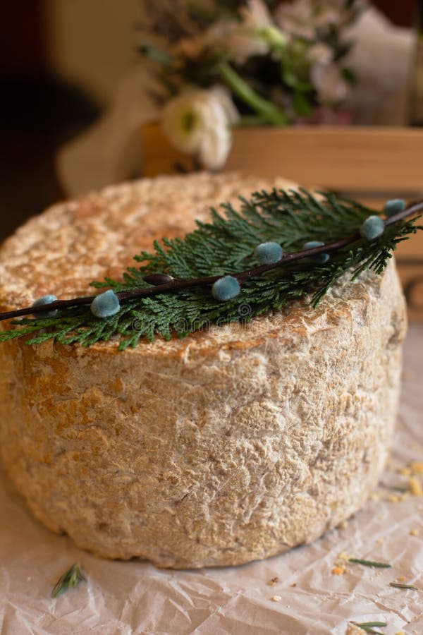 Rustic Display of Traditional Italian Artisan Cheeses Stock Image ...