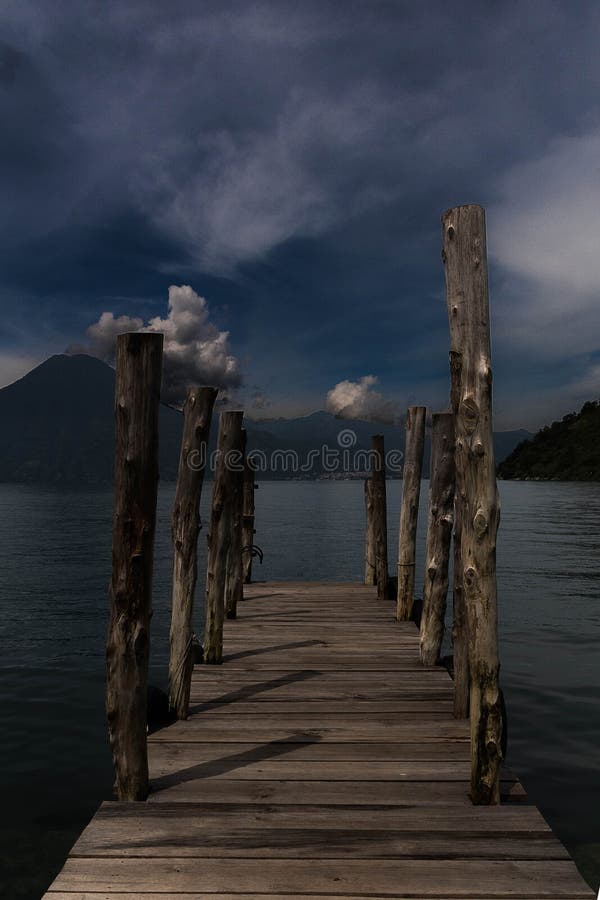 Rustic Dock on the Lake stock photo. Image of tour, light - 98402758