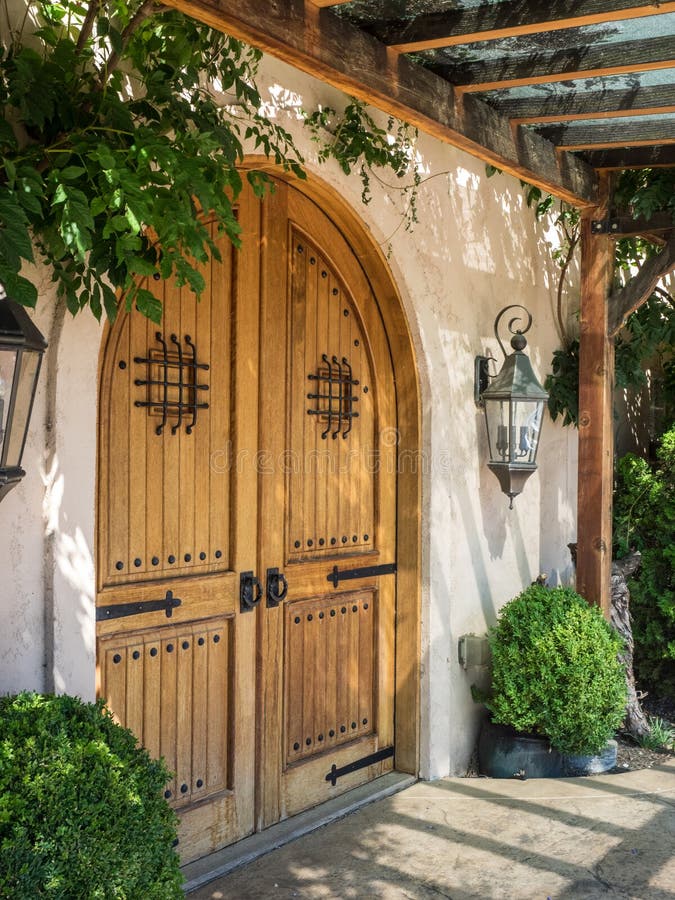 Rustic door stock photo. Image of gate, estate, home - 95523610