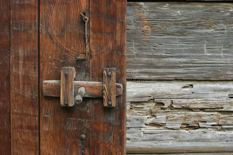 Rustic Door Latch stock image. Image of american, pioneer - 487395