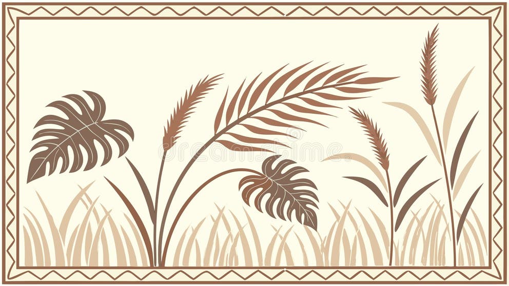 Grasses Border Design Stock Illustrations – 1,413 Grasses Border Design ...