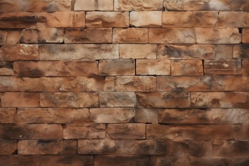 Rustic Earth Bricks Texture Stock Illustration - Illustration of ...