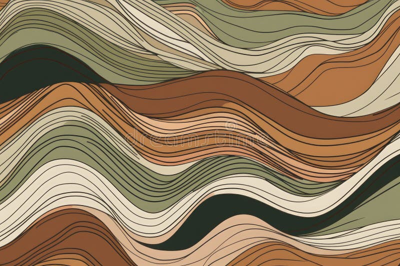 Rustic and Earthy Hand-drawn Lines Creating a Natural and Rustic ...