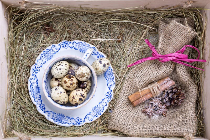 Rustic easter box stock image. Image of decorated, april - 66786599