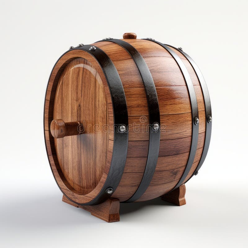 Rustic Elegance: Exquisite Wine Barrel Design in the Spotlight Stock ...