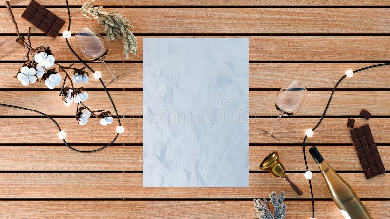 Rustic Elegant Event Poster Mockup Stock Image - Image of rustic ...