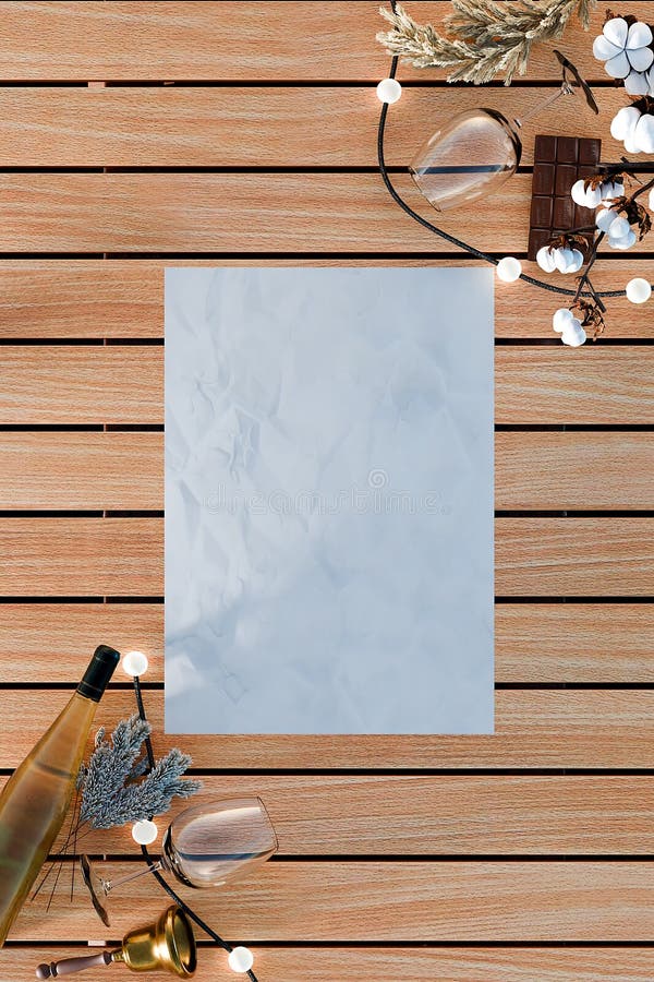 Rustic Elegant Event Poster Mockup Stock Photo - Image of indoor, still ...