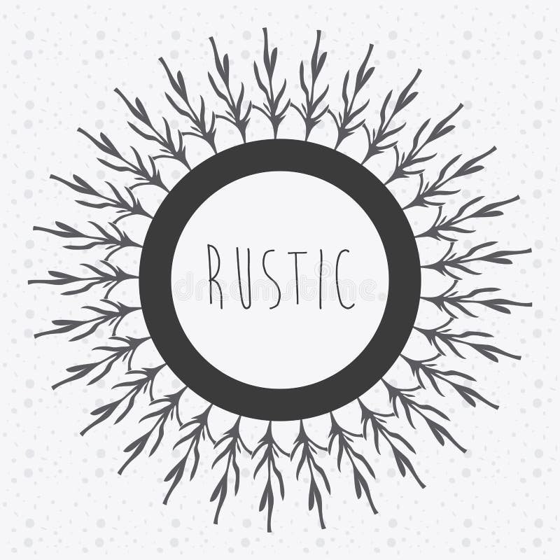 Rustic Emblem Abstract Design Stock Vector - Illustration of invitation ...