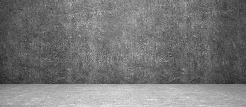 Rustic Empty Room with Concrete Wall - Illustration Stock Illustration ...