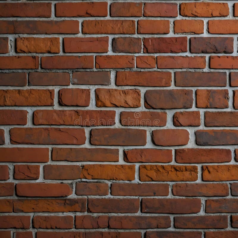 Rustic Exposed Brick Wall with Visible Mortar Lines and Aged Texture ...