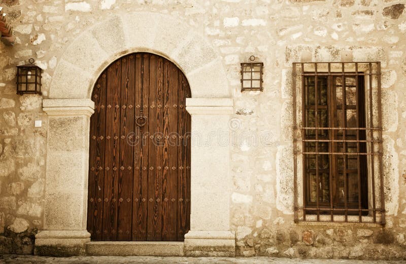 Rustic facade stock photo. Image of house, home, limestone - 10178398
