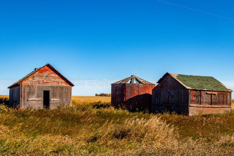 Rustic Farm Buildings. Starland County, Alberta, Canada Stock Photo ...