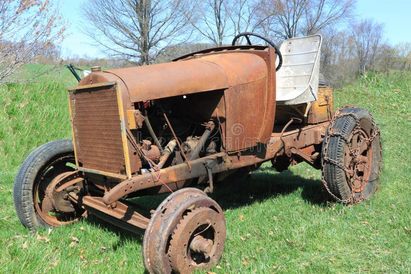 Rustic Farm Tractor stock image. Image of fertilize, fertilizing - 30416957