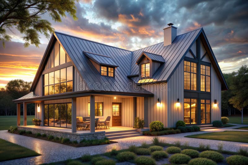 Rustic Farmhouse Conversion a Modernist Transformation Under a Golden ...