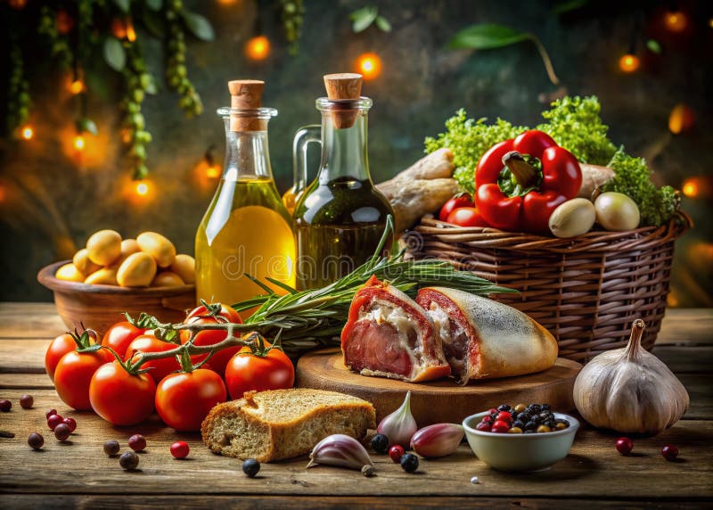 Rustic Feast for the Senses: a Culinary Inspiration Board Featuring ...