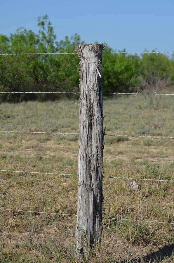 Rustic Fence Post stock image. Image of wire, fences - 89272093