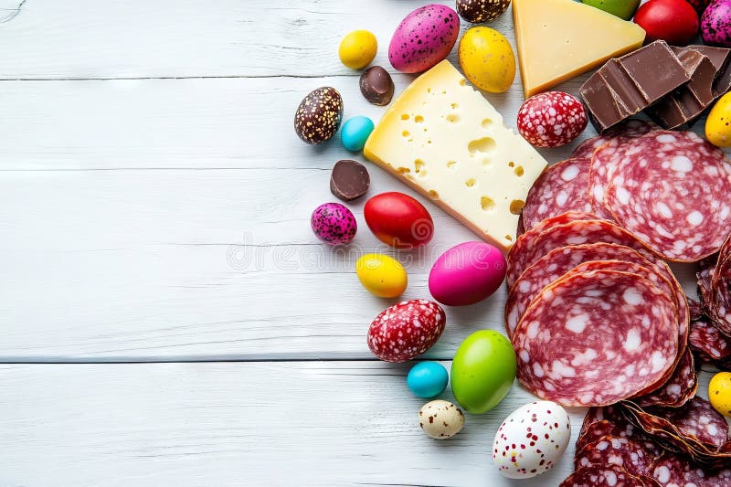 A Rustic Festive Setup, Highlighting an Easter Breakfast with an Easter ...