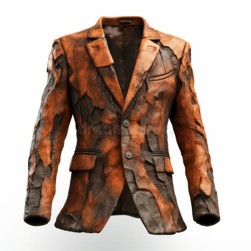 Rustic Figurative 3d Rendered Jacket - Hyper Realistic and Super ...