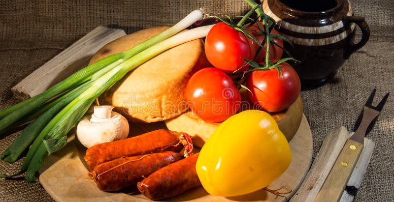 Rustic food stock image. Image of milk, pepper, colors - 47198161