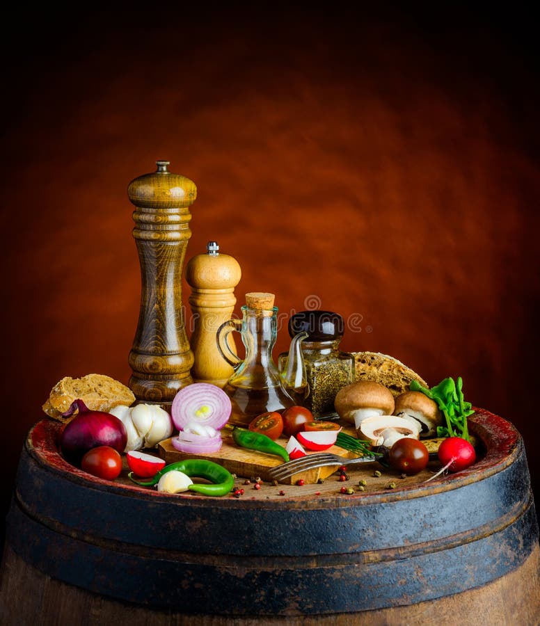Rustic food and wine stock photo. Image of life, traditional - 22903650