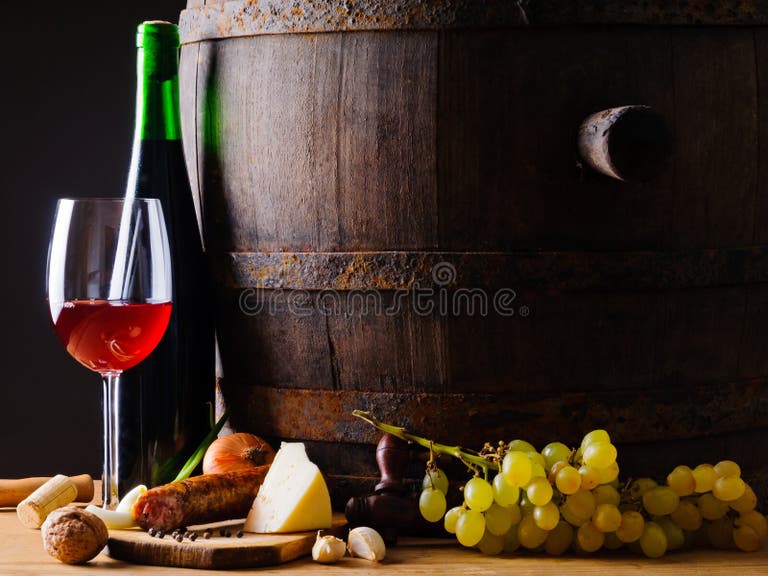 Rustic food and wine stock photo. Image of life, traditional - 22903650