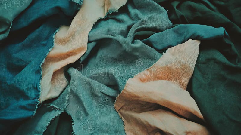 Rustic Frayed Fabric Textures in Earthy Tones for Creative Design ...