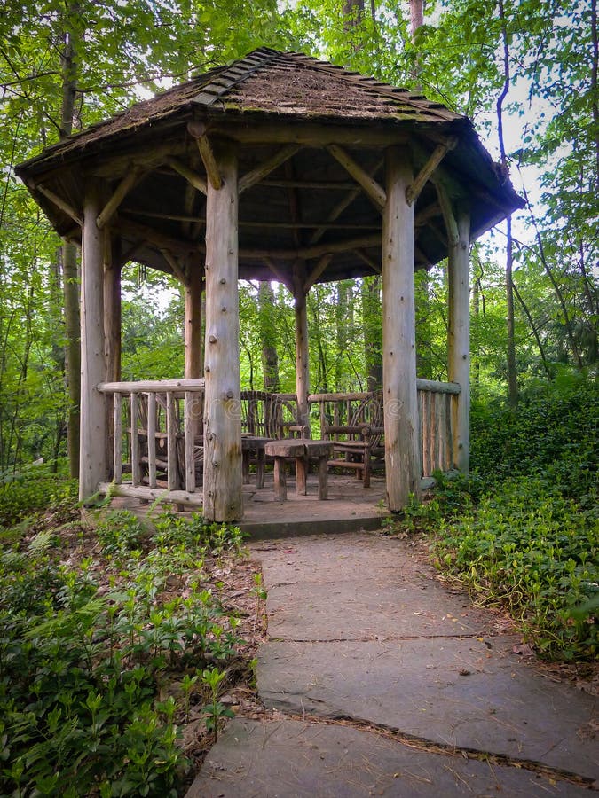 Rustic Garden Gazebo stock photo. Image of hanover, beautiful - 24920940