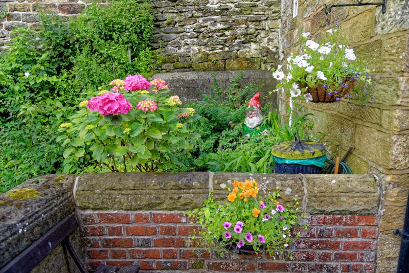 Rustic Garden Rural Village - Garden Ideas Stock Image - Image of ...