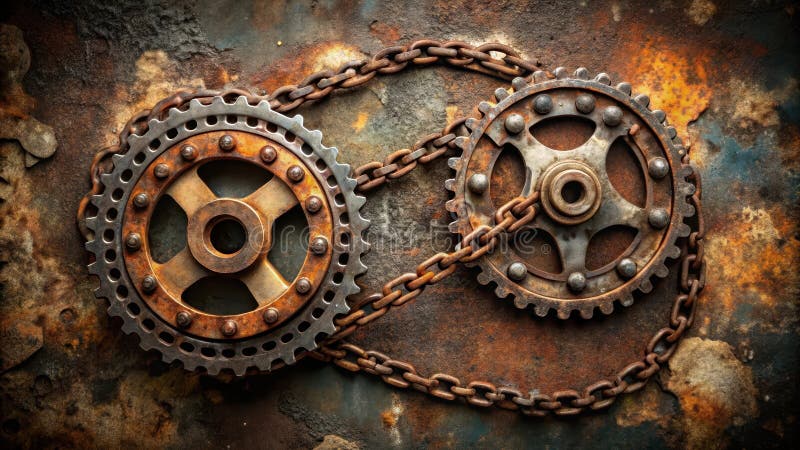 Chain and cogs stock photo. Image of mill, tree, generator - 874790