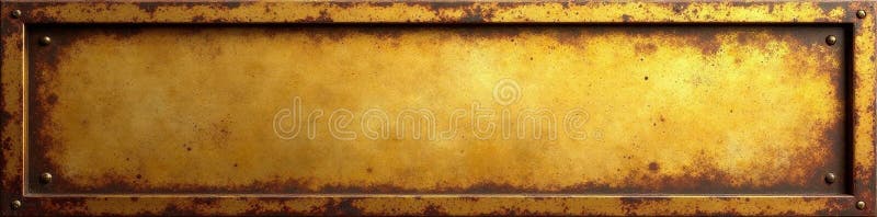 Rustic Gold Horizontal Frame, Weathered Texture, Subtle, Distressed ...