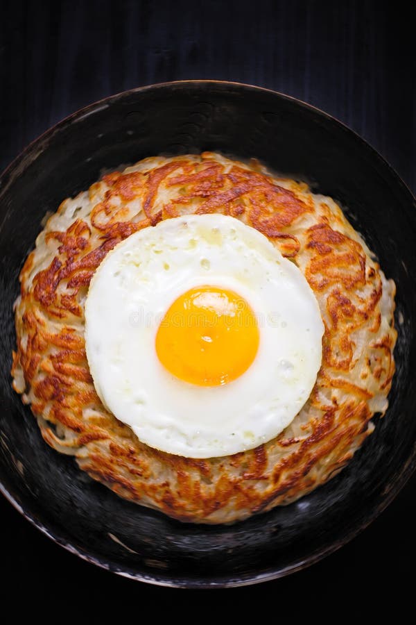 Rustic Golden Swiss Rosti Potato Stock Photo - Image of rustic, crust ...