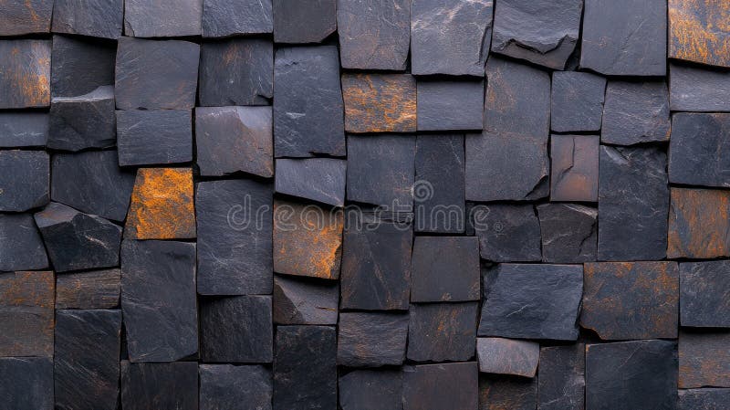 Rustic Gray Anthracite Brick Wall Stonework Texture Background for ...