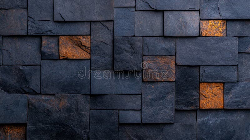 Rustic Gray Brick Wall Texture Background with Anthracite Stonework ...