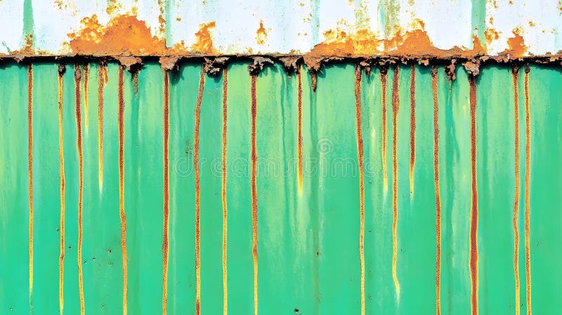 Rustic Green Metal Texture with Rust Drips Stock Photo Stock ...
