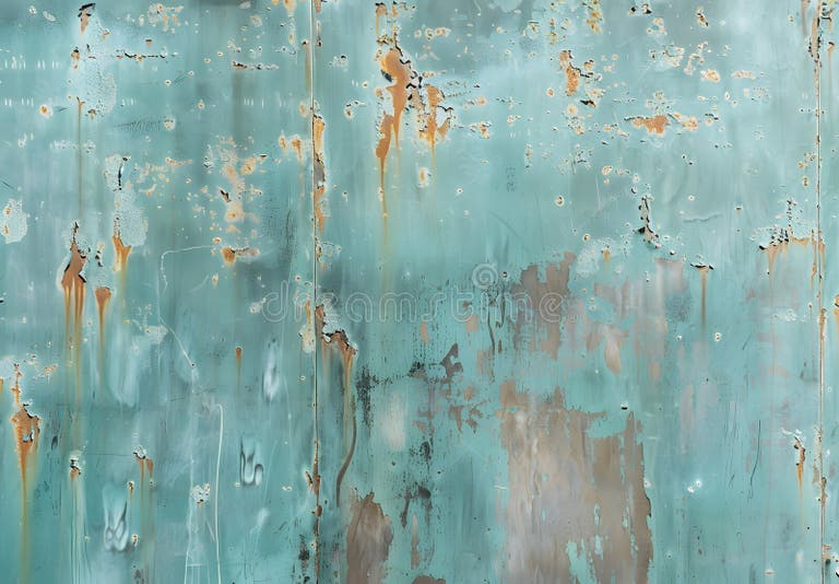 Rustic Green Metal Wall Texture with Rust Stock Illustration ...