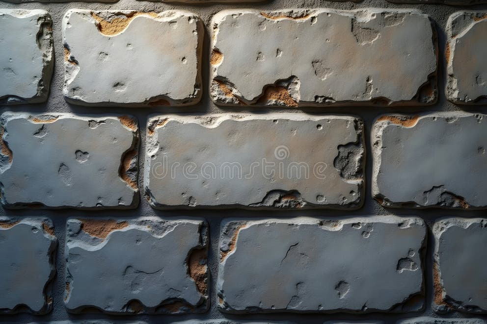 Rustic Grey Stone Wall Texture - Aged Brick Background Stock Photo ...