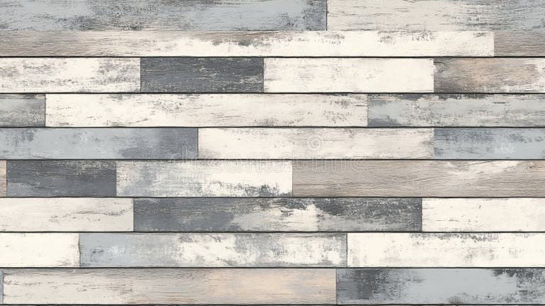 Rustic Grey and White Wood Plank Texture Background Stock Illustration ...