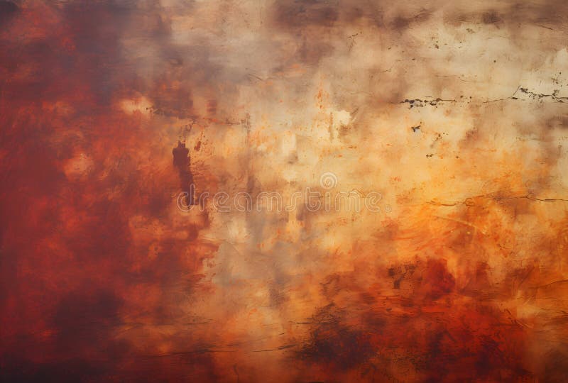 Rustic Grunge Background with Red & Orange Tones Stock Illustration ...