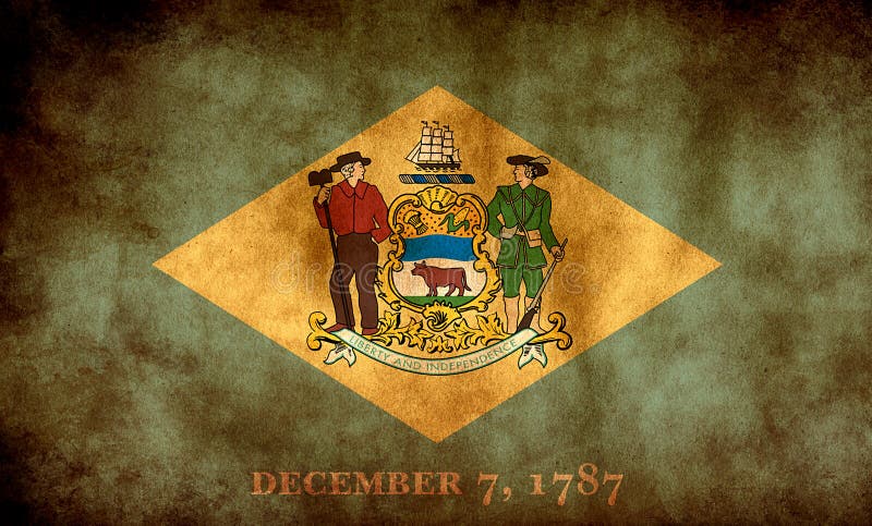 Rustic, Grunge Delaware State Flag Stock Photo - Image of politics ...