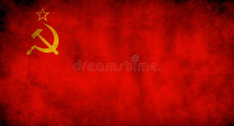 Rustic, Grunge Soviet Union Flag Stock Image - Image of flag, emblem ...