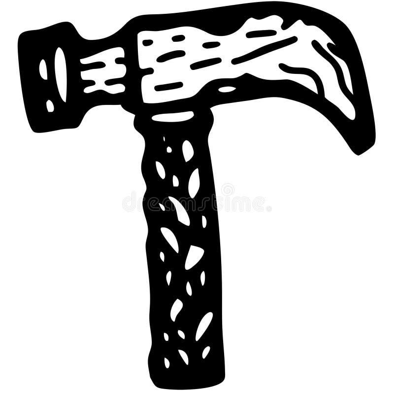 Rustic Hammer Vector Illustration for Crafting and Design Projects ...